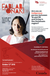 Fab Lab Onaki Recruiting Indigenous Youth - Listuguj Mi’gmaq Government