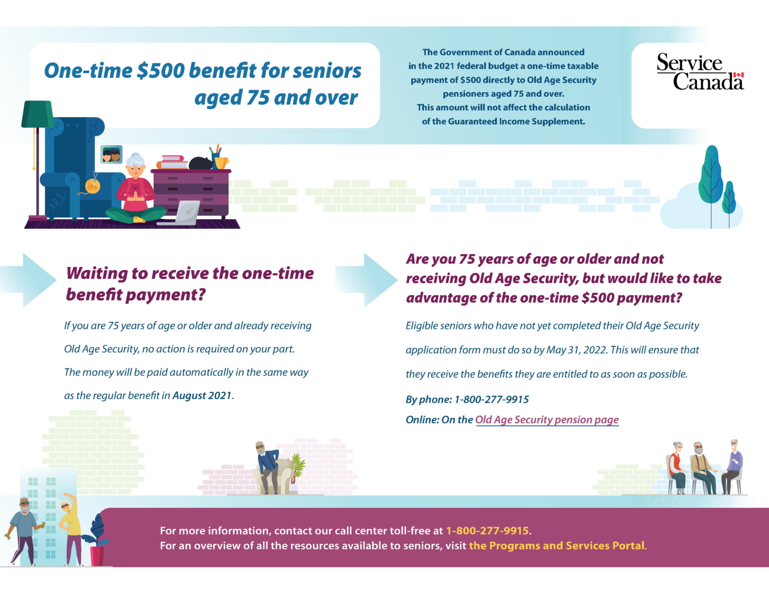 One-time $500 Benefit for Seniors 75 and Over - Listuguj Mi’gmaq Government
